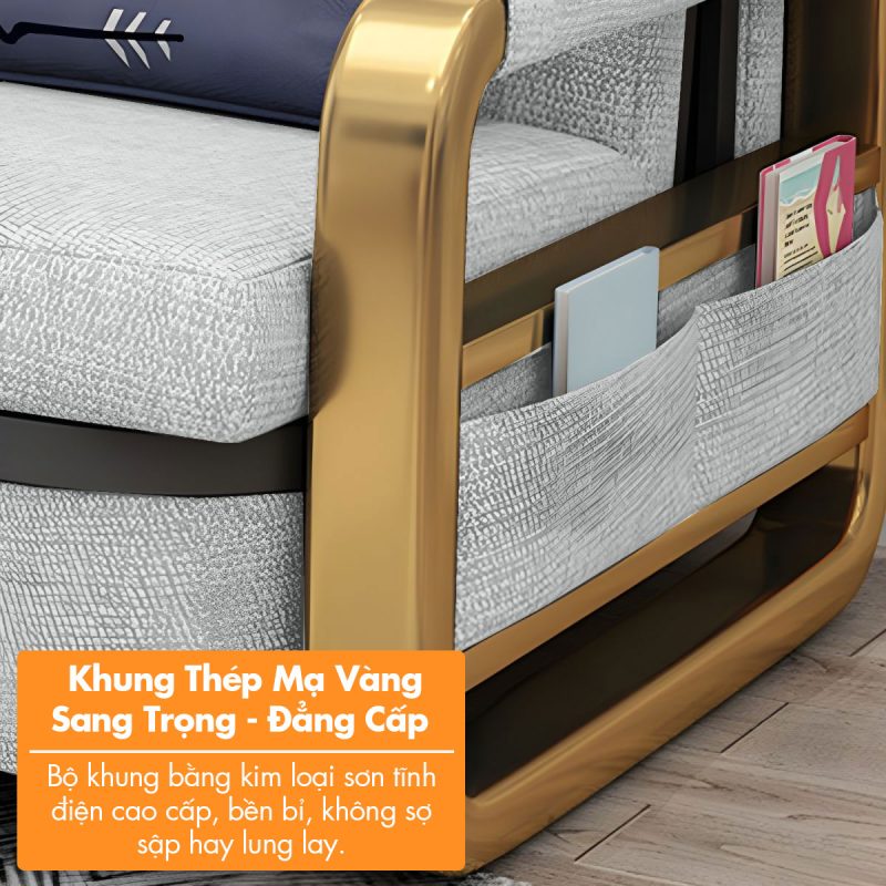 [MÀU ĐẸP VẠT LÁ THÉP BỀN HƠN] Sofa Giường Thông Minh DAKITA DKB-912G - Rộng 1.08M - Nệm Tốt ...