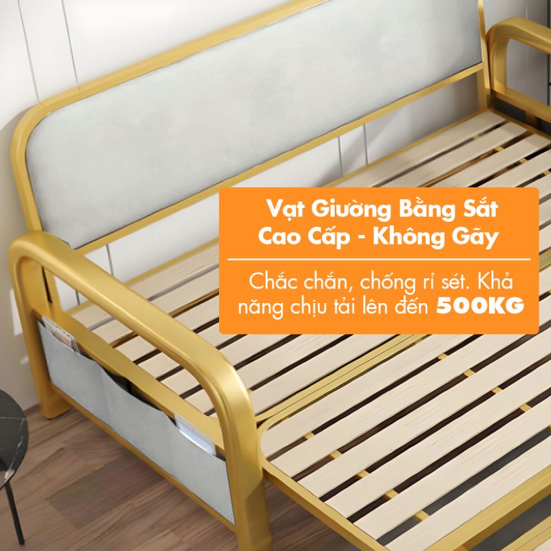 [MÀU ĐẸP VẠT LÁ THÉP BỀN HƠN] Sofa Giường Thông Minh DAKITA DKB-912G - Rộng 1.08M - Nệm Tốt ...
